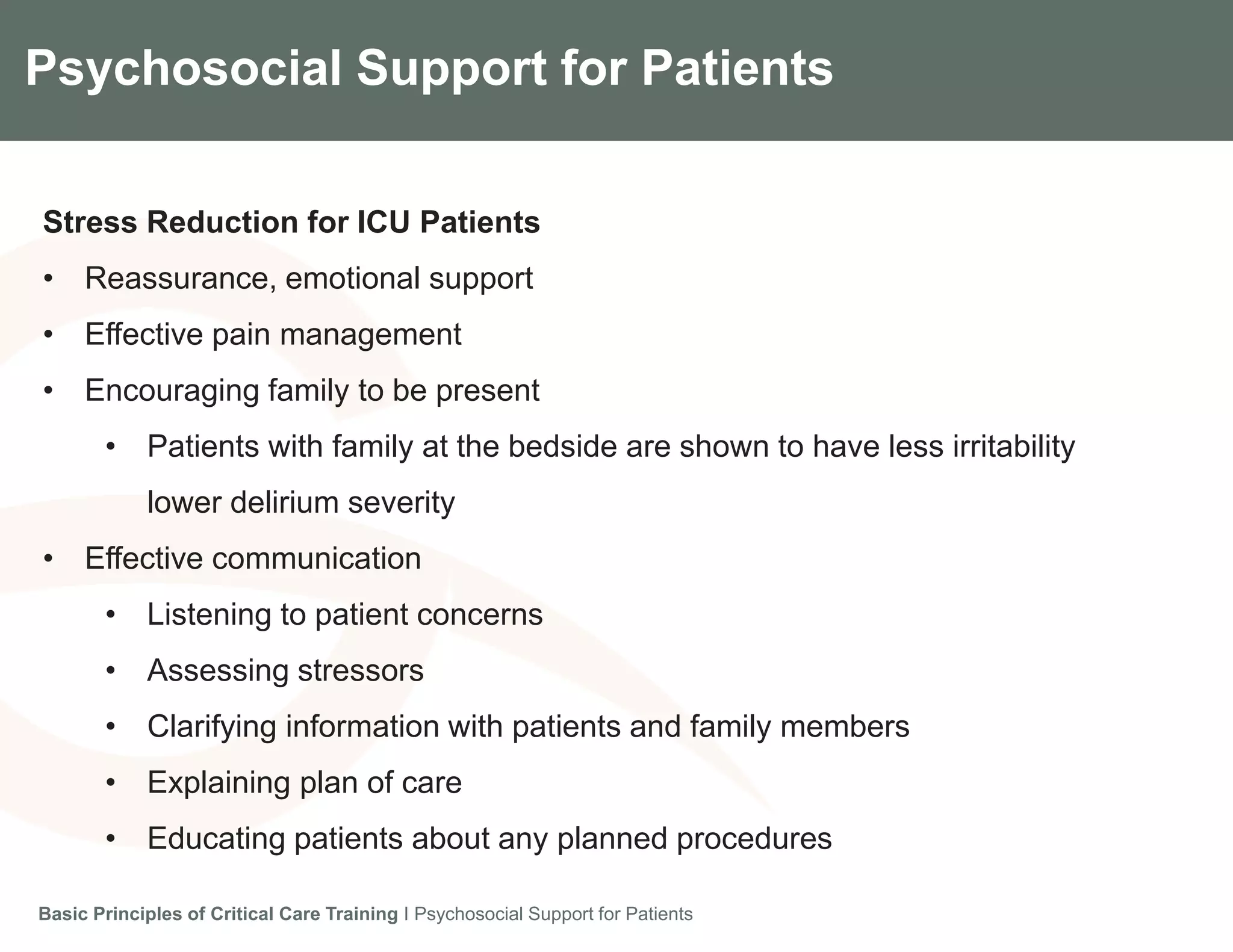 Module 8.1 Psychosocial Support for Patients | PPTX
