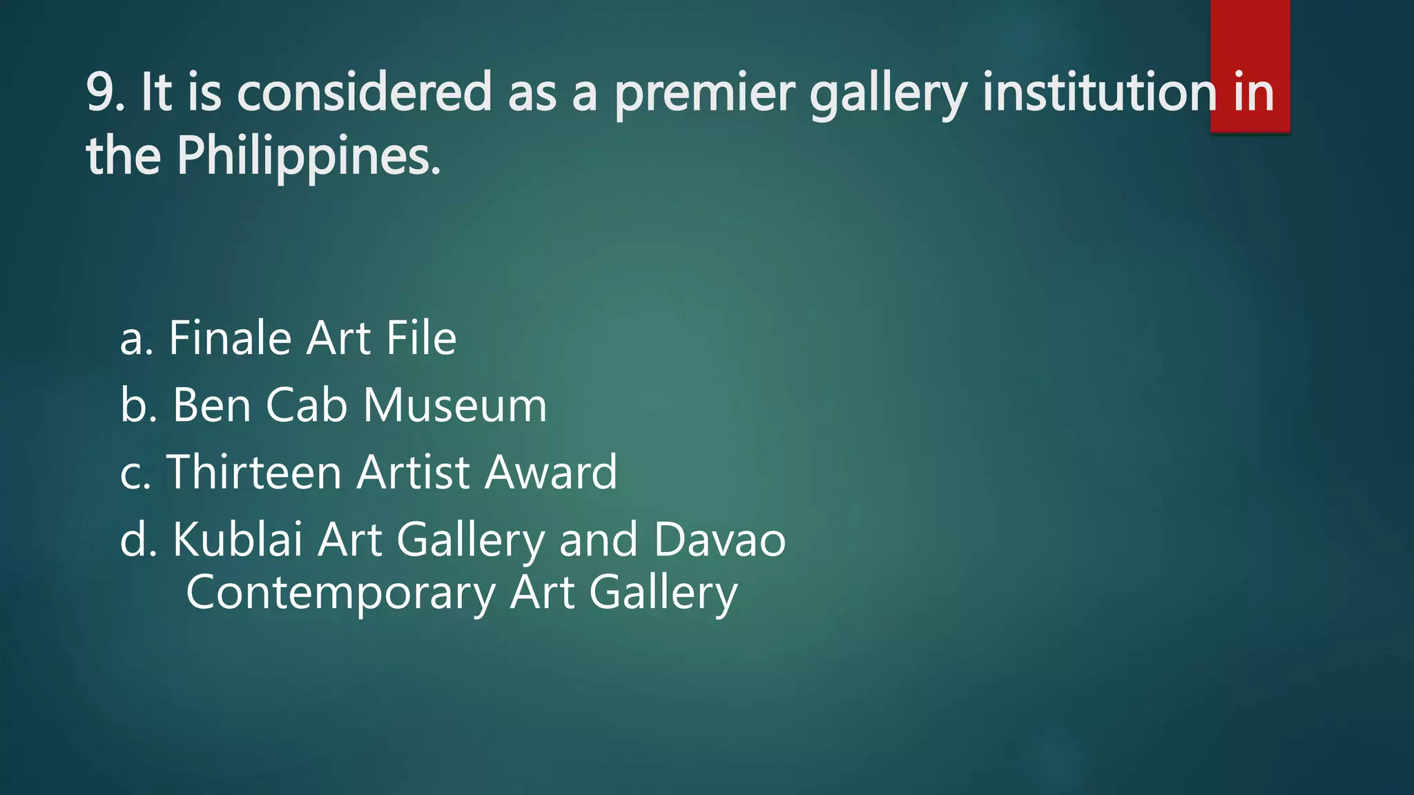 Module 8.pptx | Museums & Galleries | Attractions