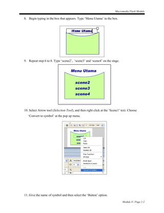 Module 8 creating menu1 | PDF