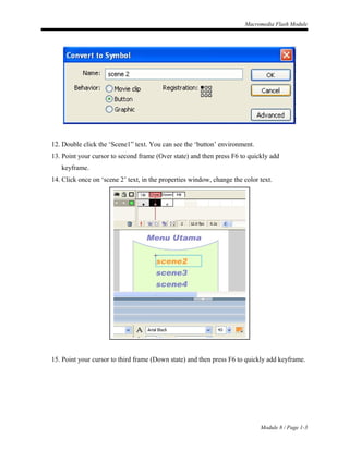 Module 8 creating menu1 | PDF