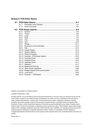 Module 8 pcb editor basics | PDF