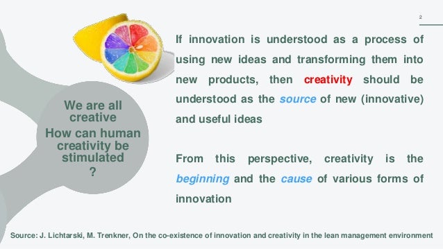 Lean Innovation for Micro Enterprises Module 8 How to Foster Creativity ...
