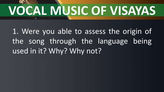 Music of Visayas | PPTX
