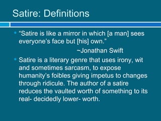 Learning Module 8 - Satire - NOVINS | PPT