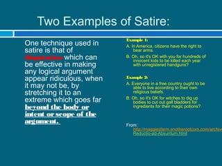 Learning Module 8 - Satire - NOVINS | PPT