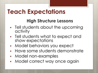 CHAMPS Module 8: Prepare Lessons to Communicate Your Expectations | PPTX