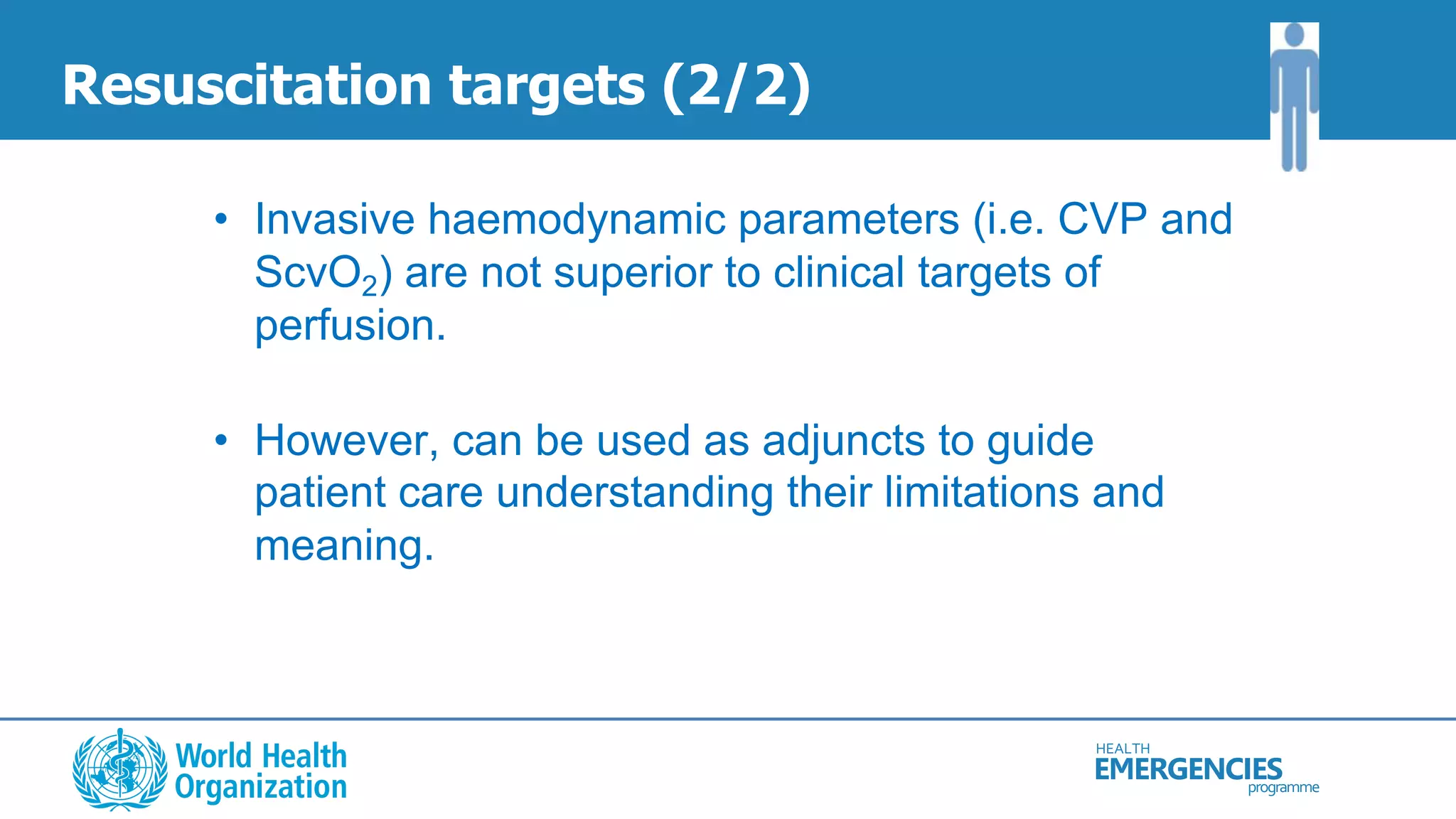 SEPSIS AND SEPTIC SHOCKDELIVER TARGETED RESUSCITATION | PDF