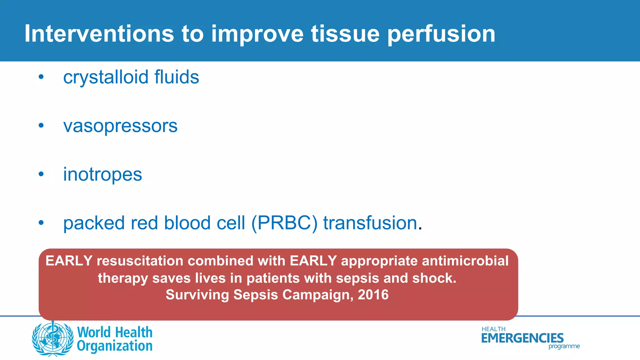 SEPSIS AND SEPTIC SHOCKDELIVER TARGETED RESUSCITATION | PDF