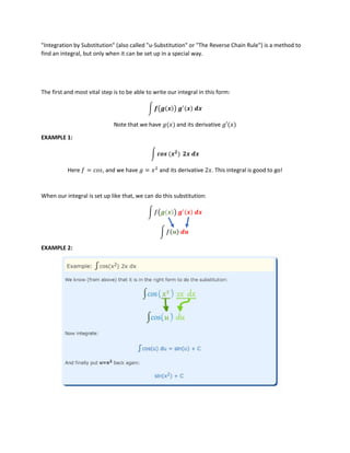 Module 8 the antiderivative substitution rule | PDF