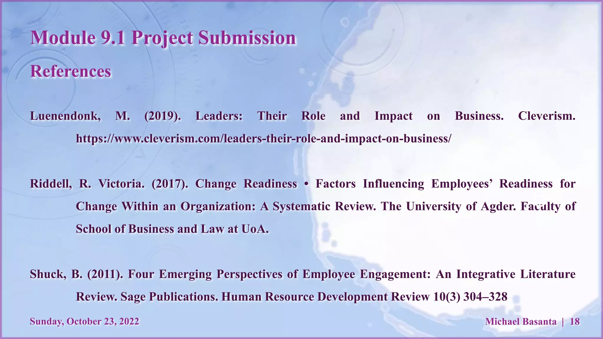 Module 9.1 Project Submission • Change Management Communication Plan.pptx