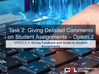 Giving Inline Assignment Feedback in Blackboard | PPT