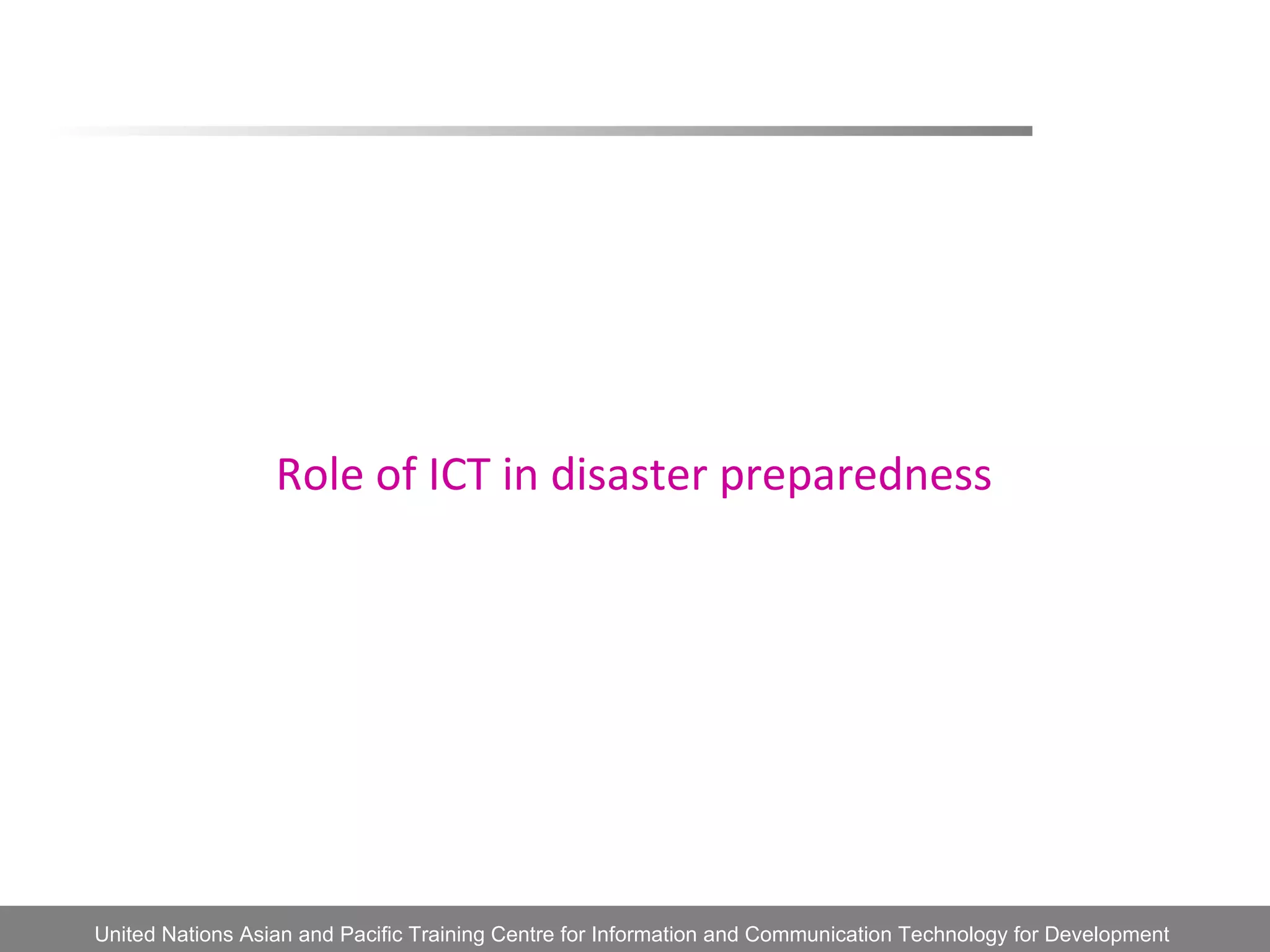Module 9 ict for disaster preparedness | PPT