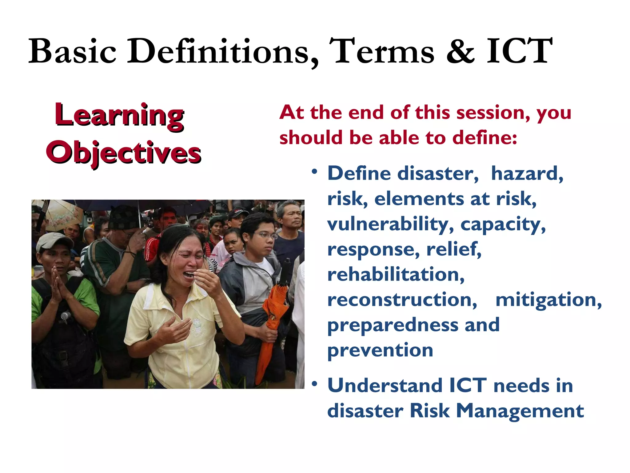 Module 9 introduction to disaster risk management | PPT