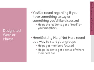 Module 9 rounds and dyads | PPTX