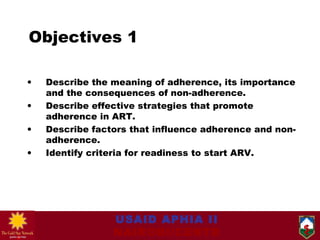 Module 9 adherence & psychosocial counselling | PPT