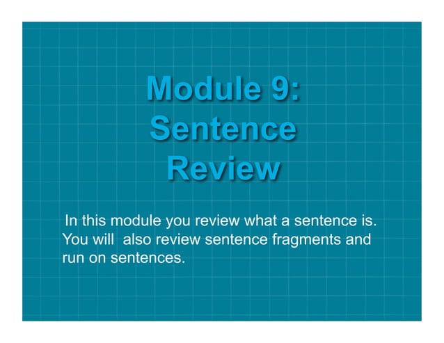 Module 9 lesson 9.1 | PDF