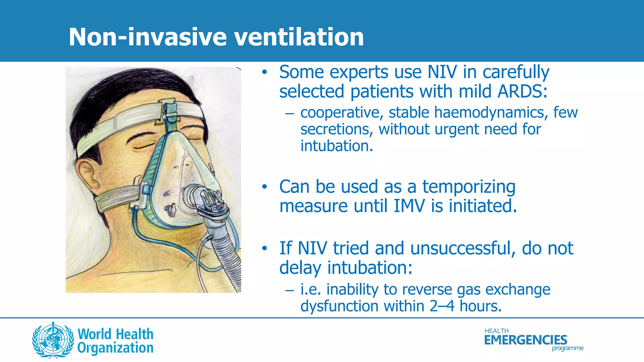 NVASIVE MECHANICAL VENTILATION FORACUTE RESPIRATORY DISTRESS SYNDROME ...
