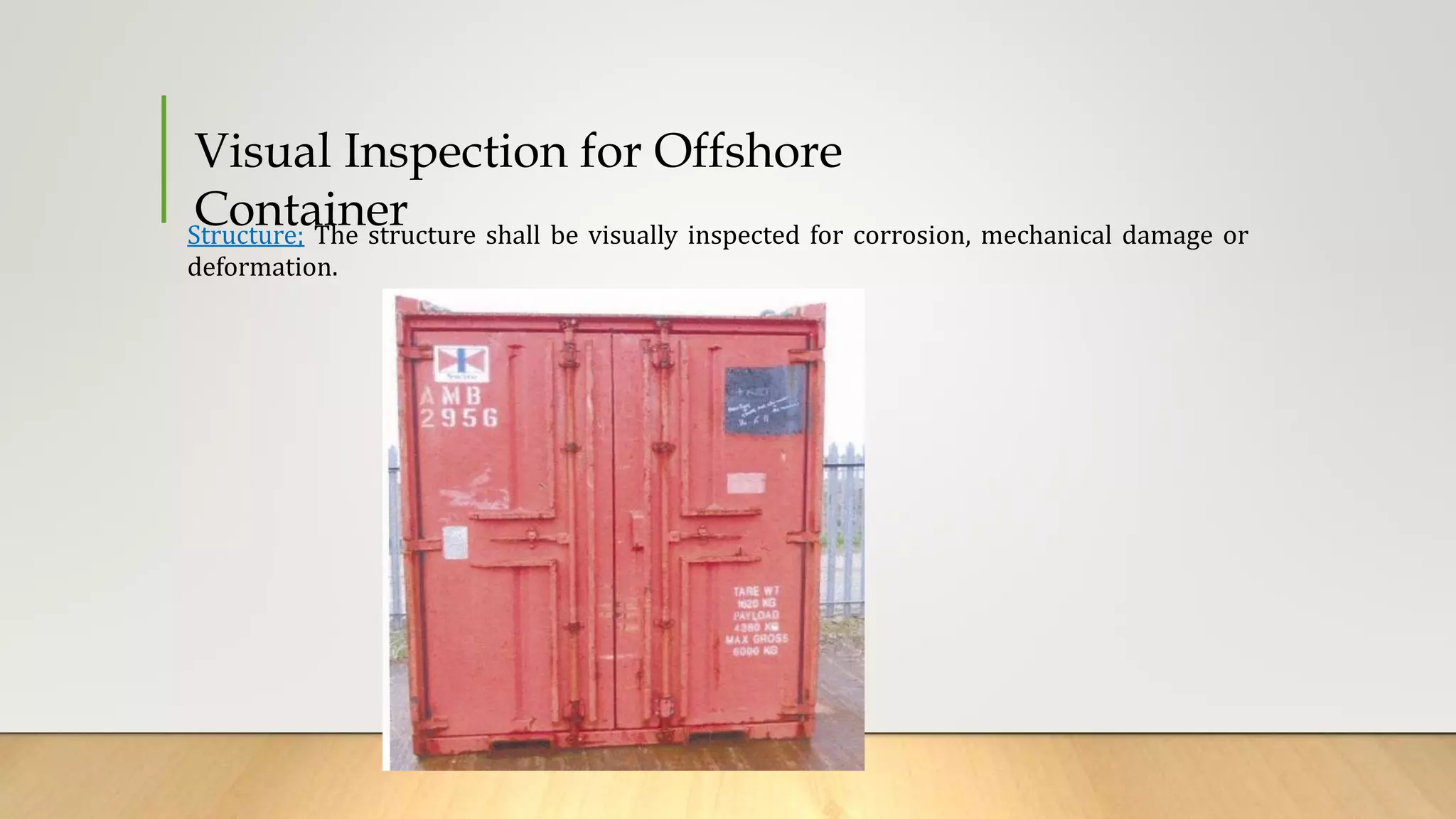 CCU - Offshore Container | PPTX