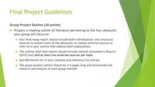 Module 9 ppt (10 obstacles) | PPT