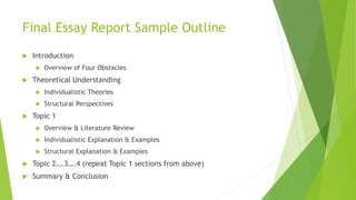 Module 9 ppt (10 obstacles) | PPT