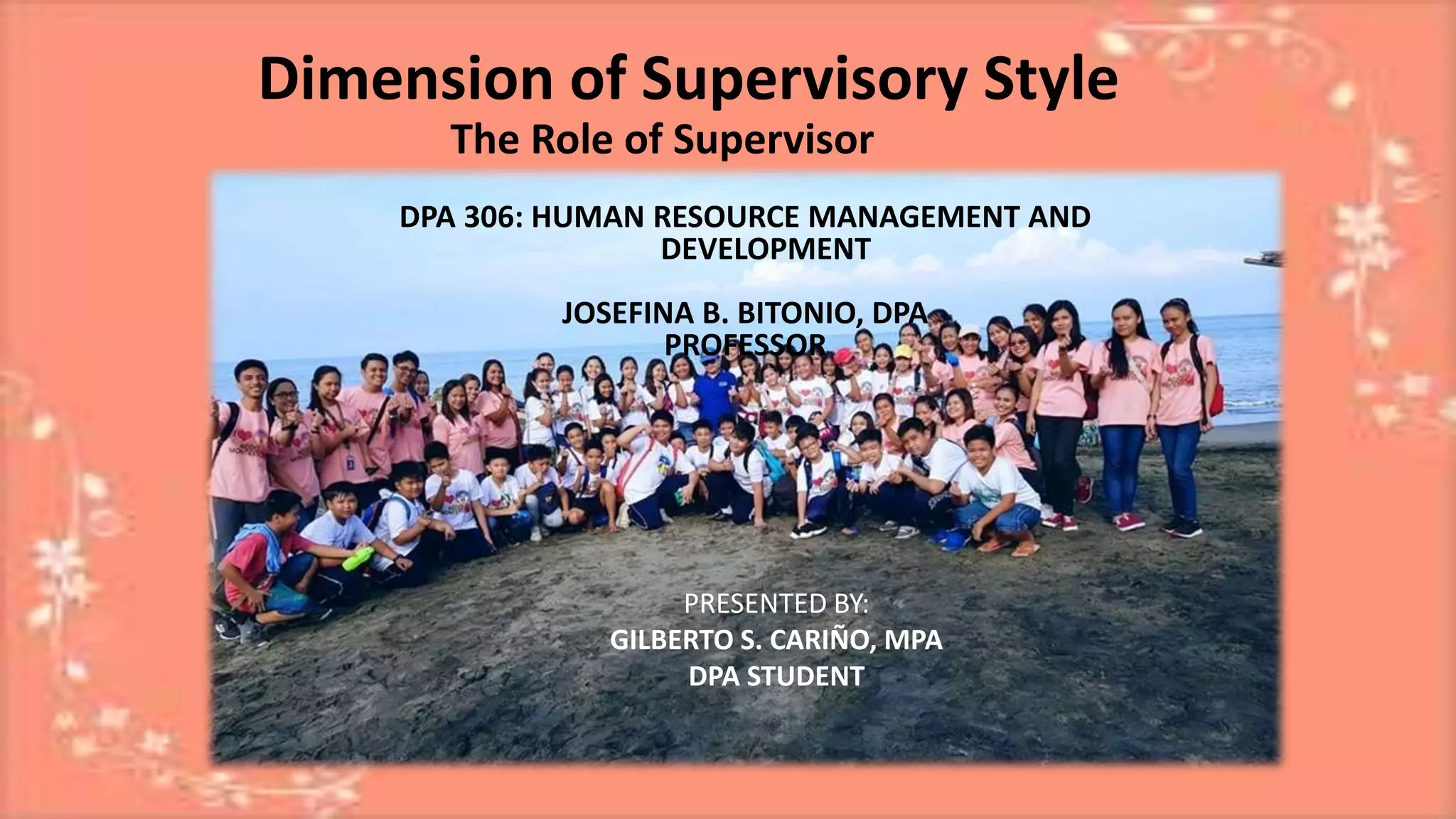 Module 9 Role of Supervisor | PPT