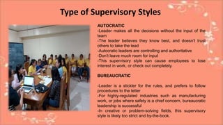 Module 9 Role of Supervisor | PPT