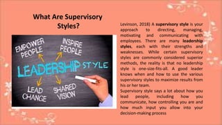 Module 9 Role of Supervisor | PPT