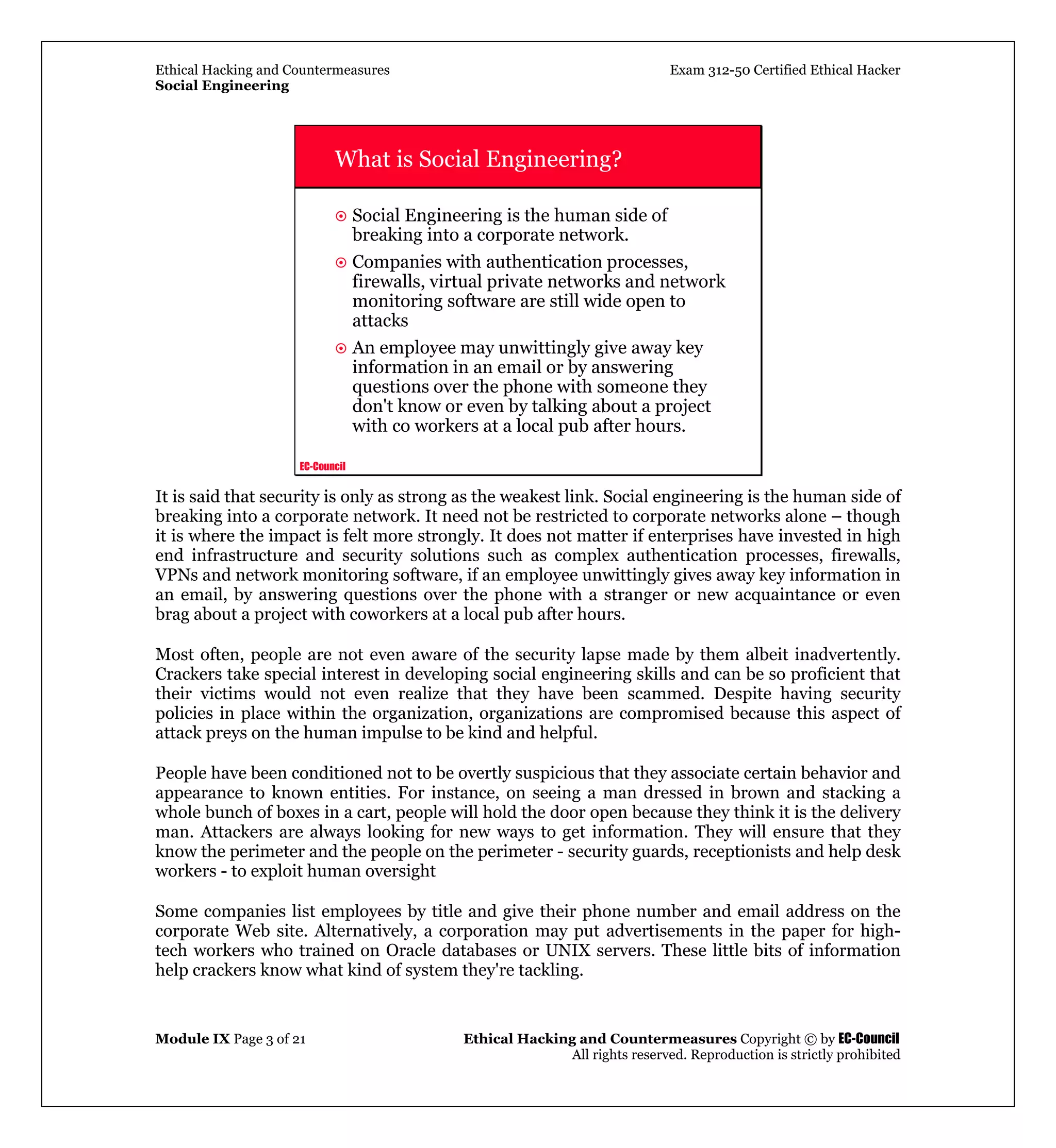 Module 9 (social engineering) | PDF