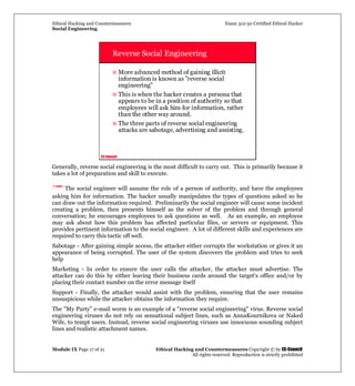 Module 9 (social engineering) | PDF