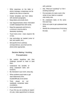 Module 9 time management | DOC