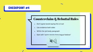 Module 9 Weekly Slides Counterclaim and Rebuttal | PDF