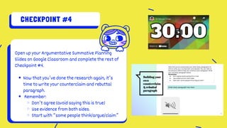 Module 9 Weekly Slides Counterclaim and Rebuttal | PDF