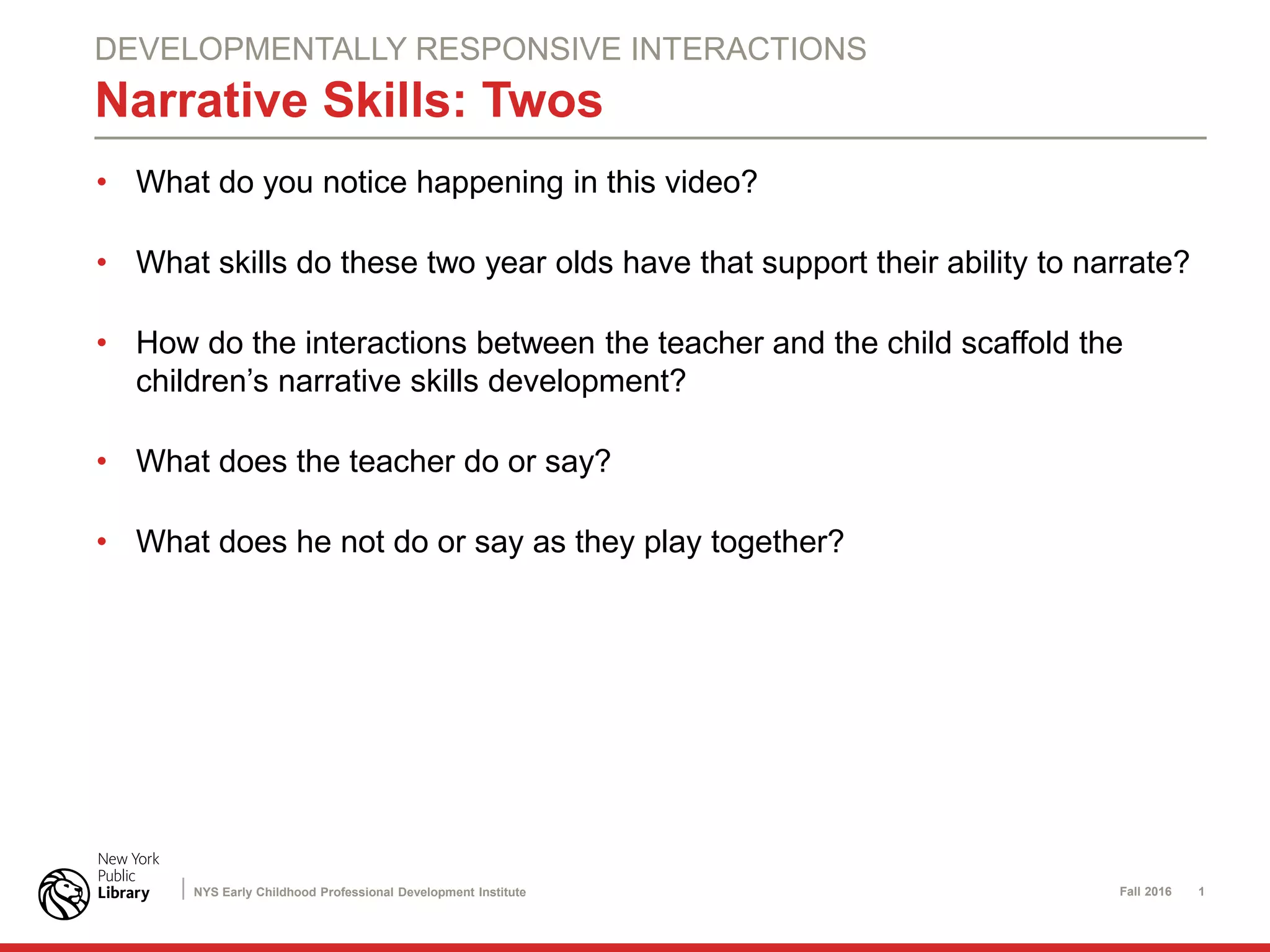Module a narrative development - twos | PPTX | Parenting Babies and ...