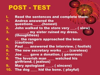 Module abverbs ending _in _ly | PPT