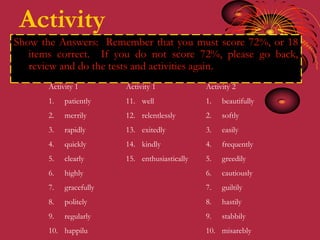 Module abverbs ending _in _ly | PPT