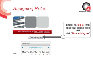 Module Training Assigning Roles | PPSX | Computing | Technology & Computing