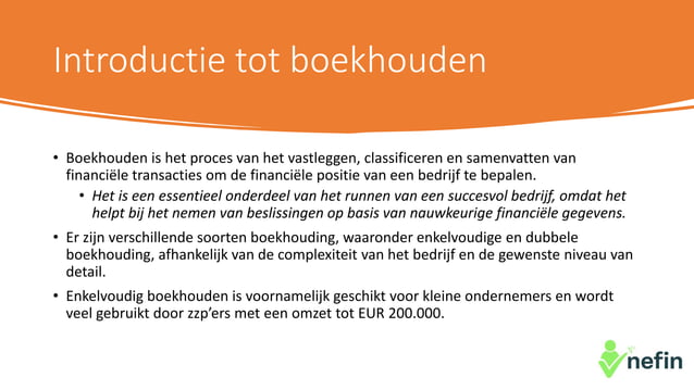 Module Basis boekhouden inclusief training | PPT