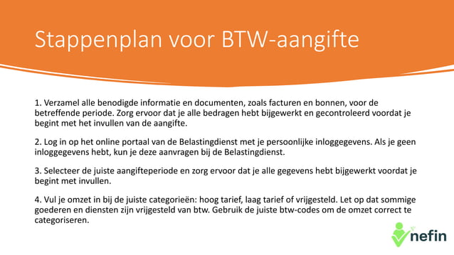 Module BTW aangifte | PPTX | Business Accounting & Finance | Business