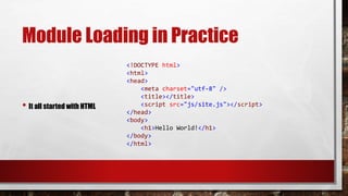 Module bundling v module loading | PPT