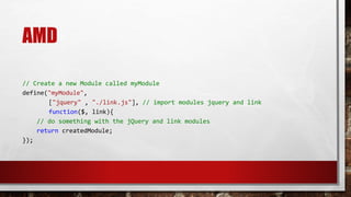 Module bundling v module loading | PPT