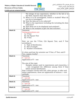 Module descriptor (biostatistics) rebwar muhammad hamasalih | PDF