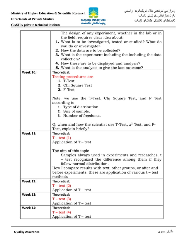 Module descriptor (biostatistics) rebwar muhammad hamasalih | PDF
