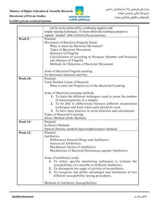 Module descriptor (microbiology) rebwar muhammad hamasalih | PDF
