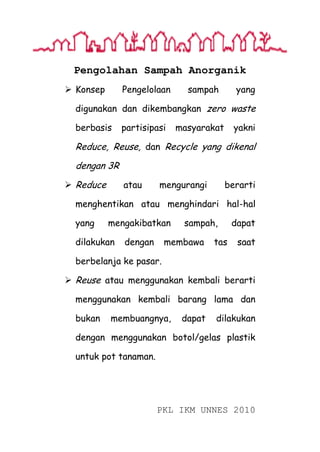 Pengelolaan Sampah Rumah Tangga | DOCX