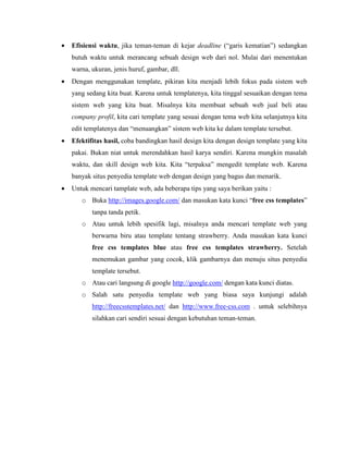 Modul edit template web dengan php dan my sq lx | PDF