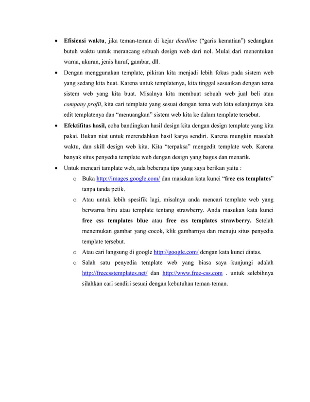 Modul edit template web dengan php dan my sq lx | PDF