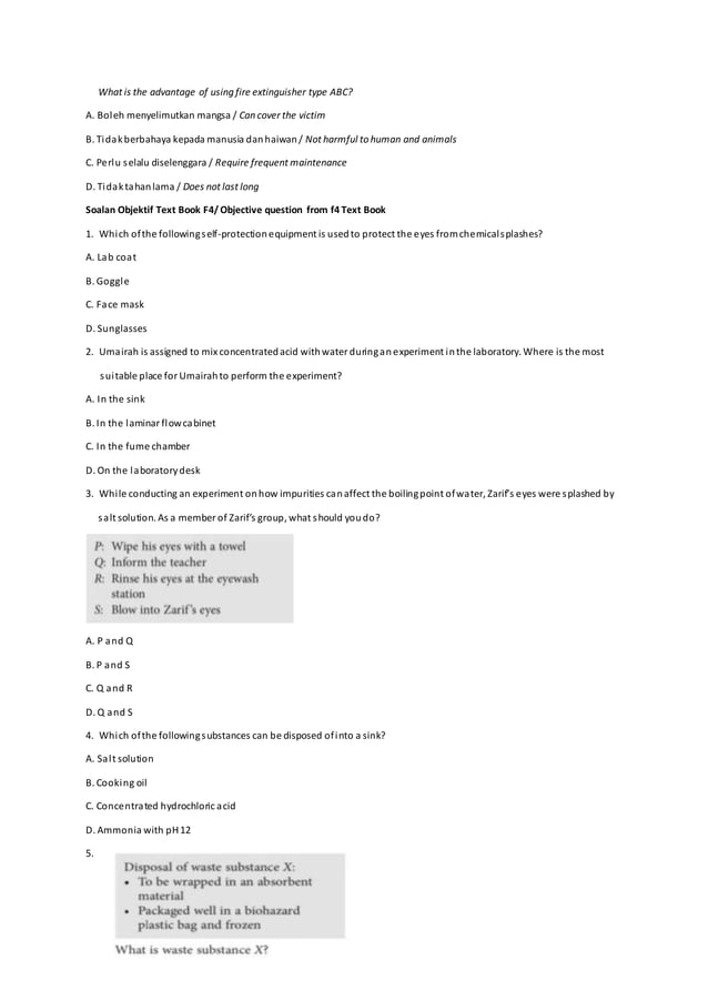 Module f4 chapter 1 safety measures in the laboratory | DOCX | Chemistry | Science