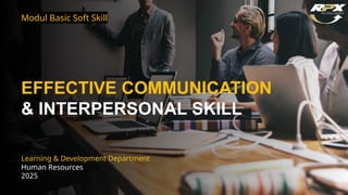 Modul Effective Communication for Employee | PPTX