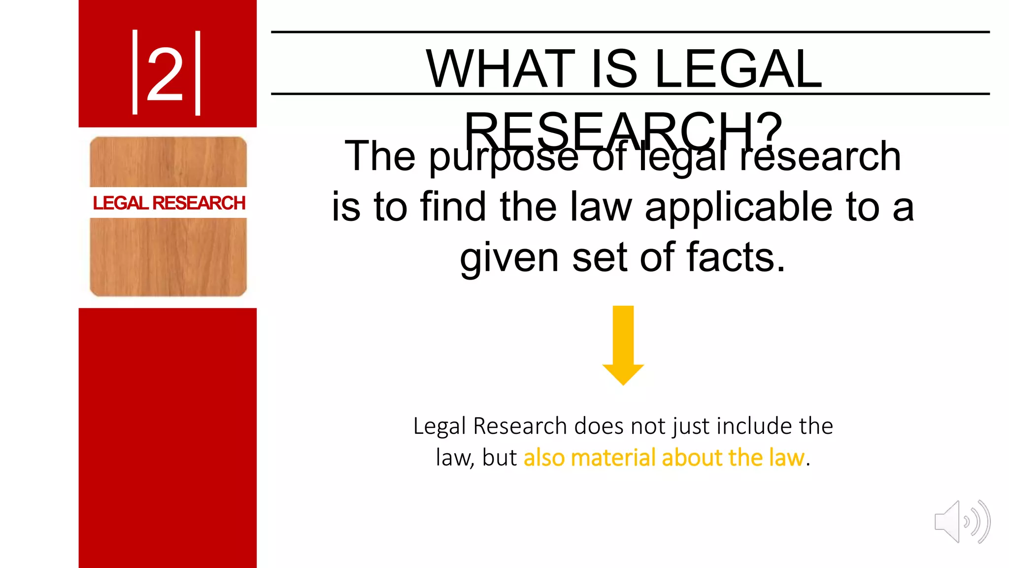 Introduction to Legal Research | PPSX | Legal Services Industry ...