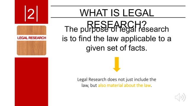 Introduction to Legal Research | PPSX | Legal Services Industry ...